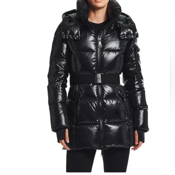 SAM. | Jackets & Coats | Sam Soho Belted Down Midlength Puffer Jacket ...